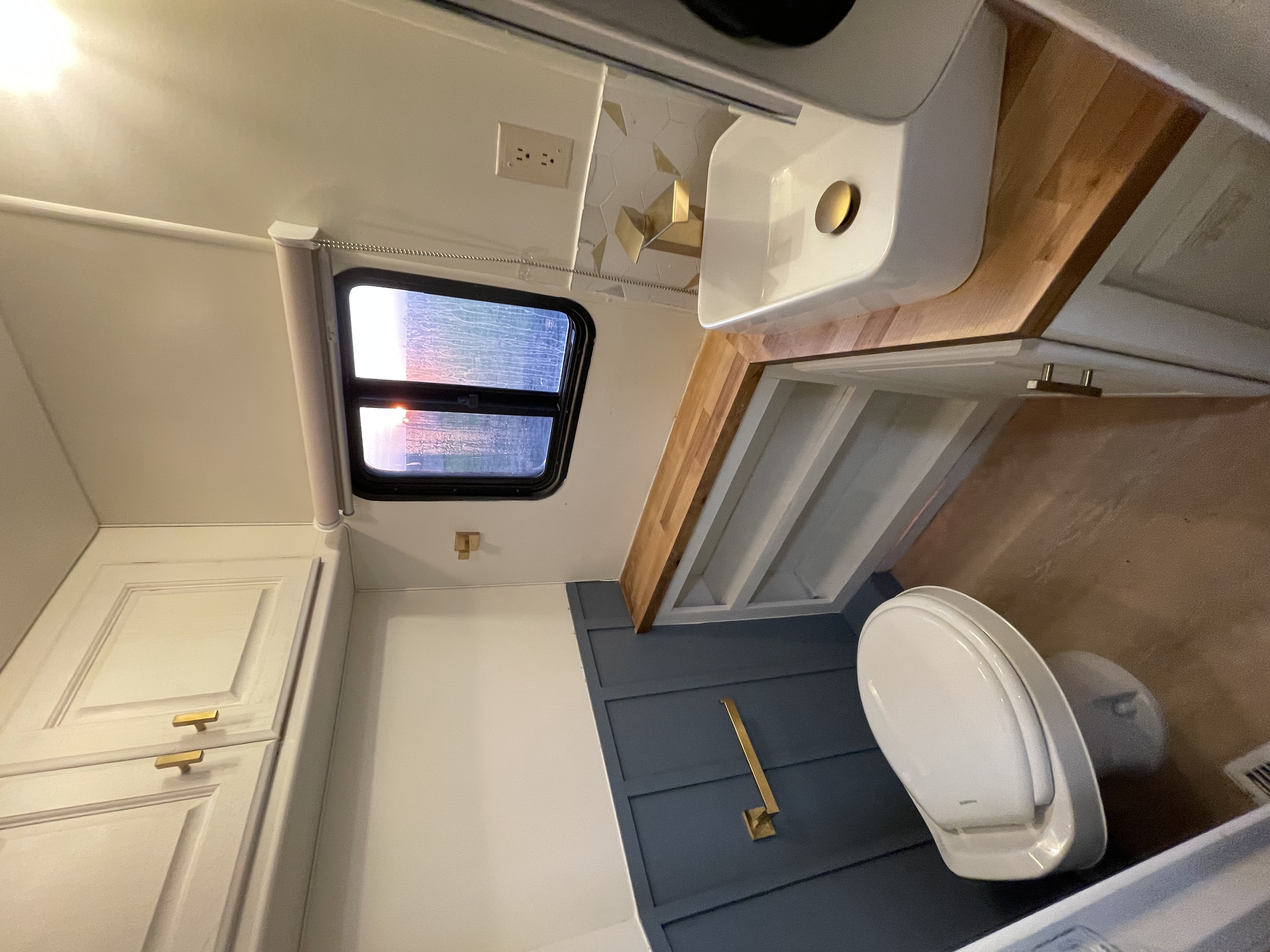 Creating a board and batten accent wall for the Gulf Stream Sun voyager